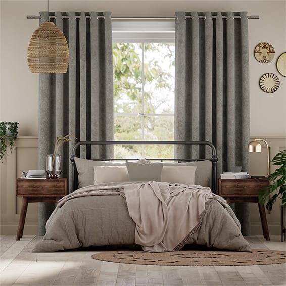 Grey bedroom curtains store